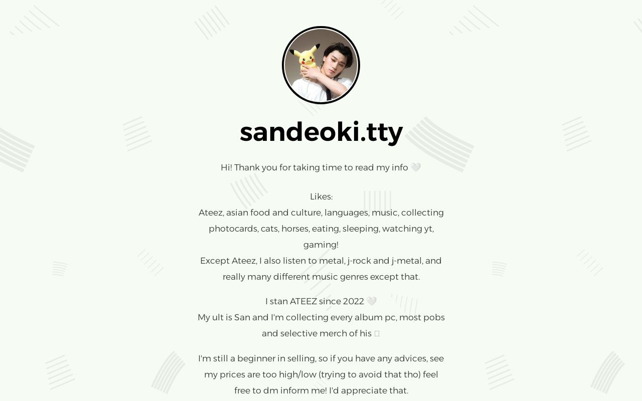 sandeoki.tty info!